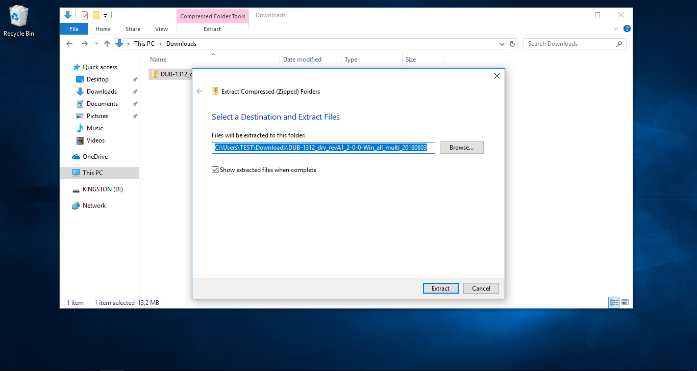 Installing D-LINK Network adaptor • VIGO6