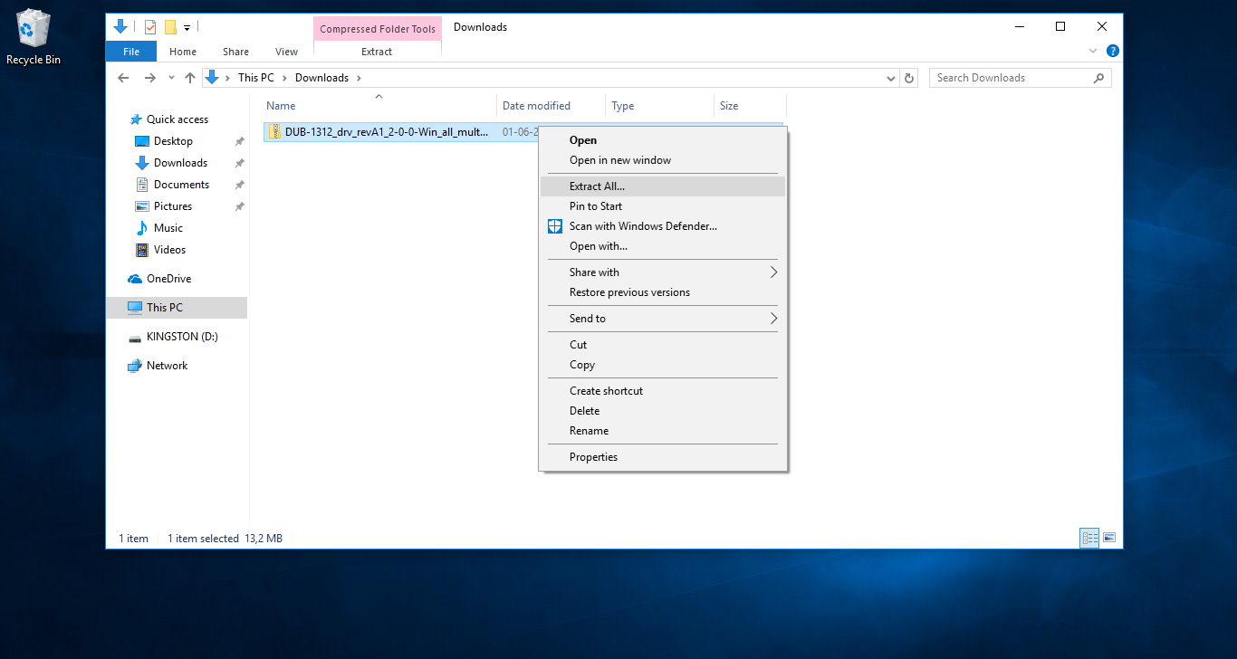 Installing D-LINK Network adaptor • VIGO6